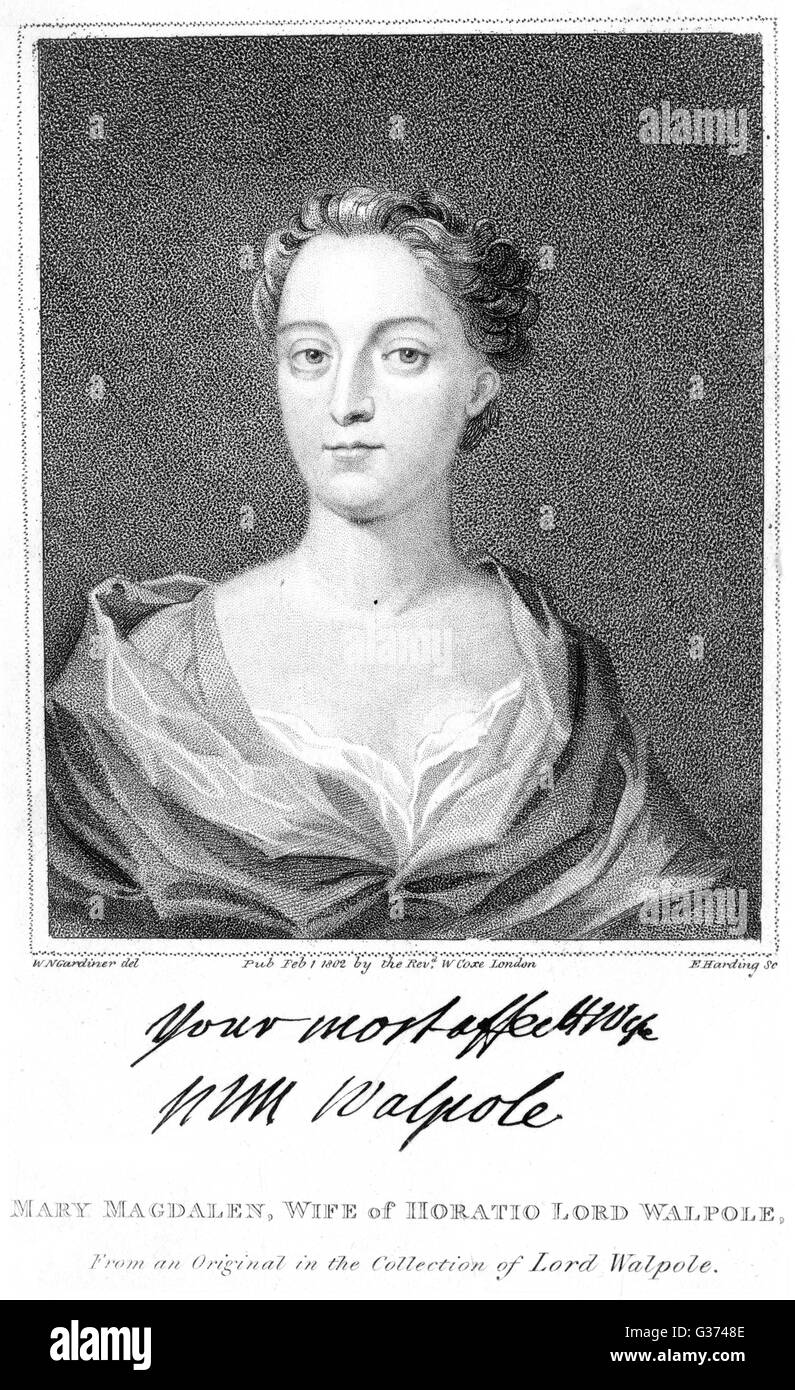 MARY LADY WALPOLE Stock Photo - Alamy