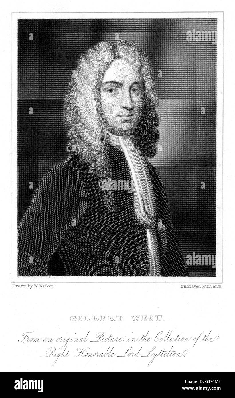 GILBERT WEST writer Date: 1703 - 1756 Stock Photo - Alamy GILBERT WEST writer Date: 1703 - 1756 Stock Photo - Alamy