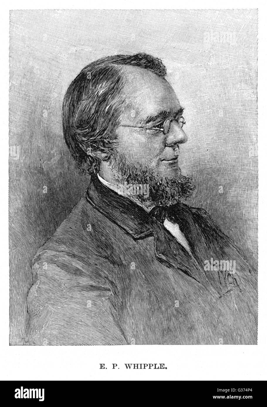 EDWIN PERCY WHIPPLE Stock Photo - Alamy