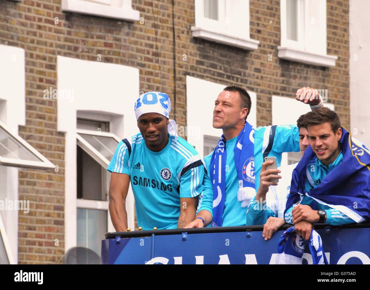 Premier league champions, Chelsea, victory parade Stock Photo - Alamy
