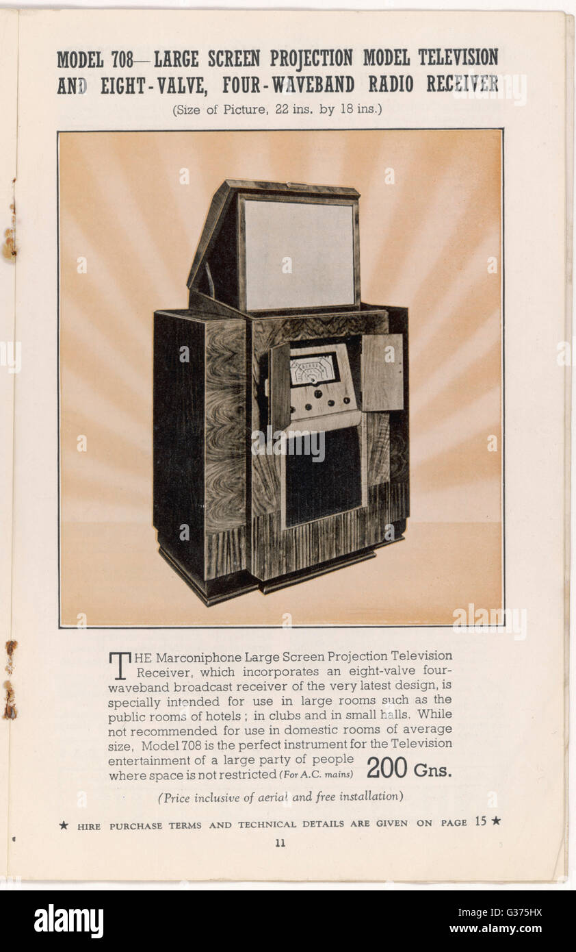 1930s television set hi-res stock photography and images - Alamy