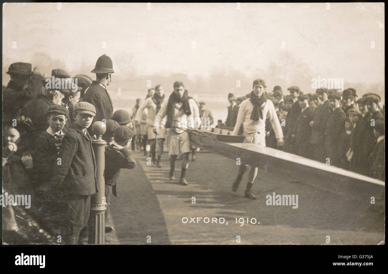 Oxford Boat 1910 Stock Photo - Alamy