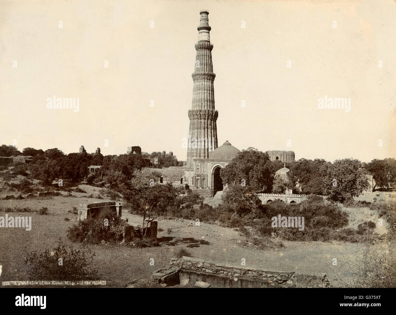 Kutab Minar, and the ruins, India Stock Photo - Alamy