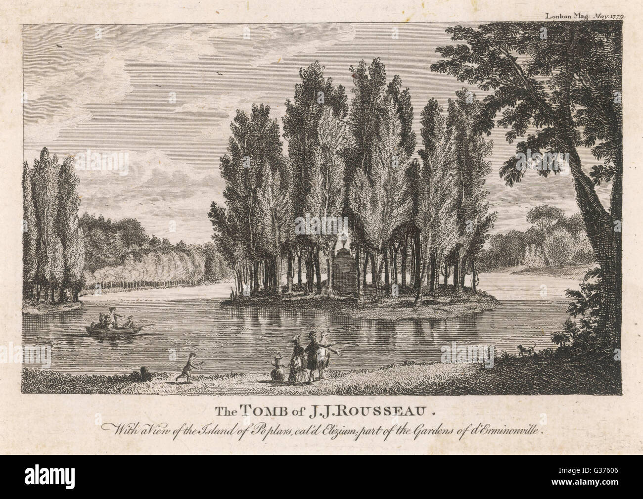 Tomb of jean jacques rousseau hi-res stock photography and images - Alamy