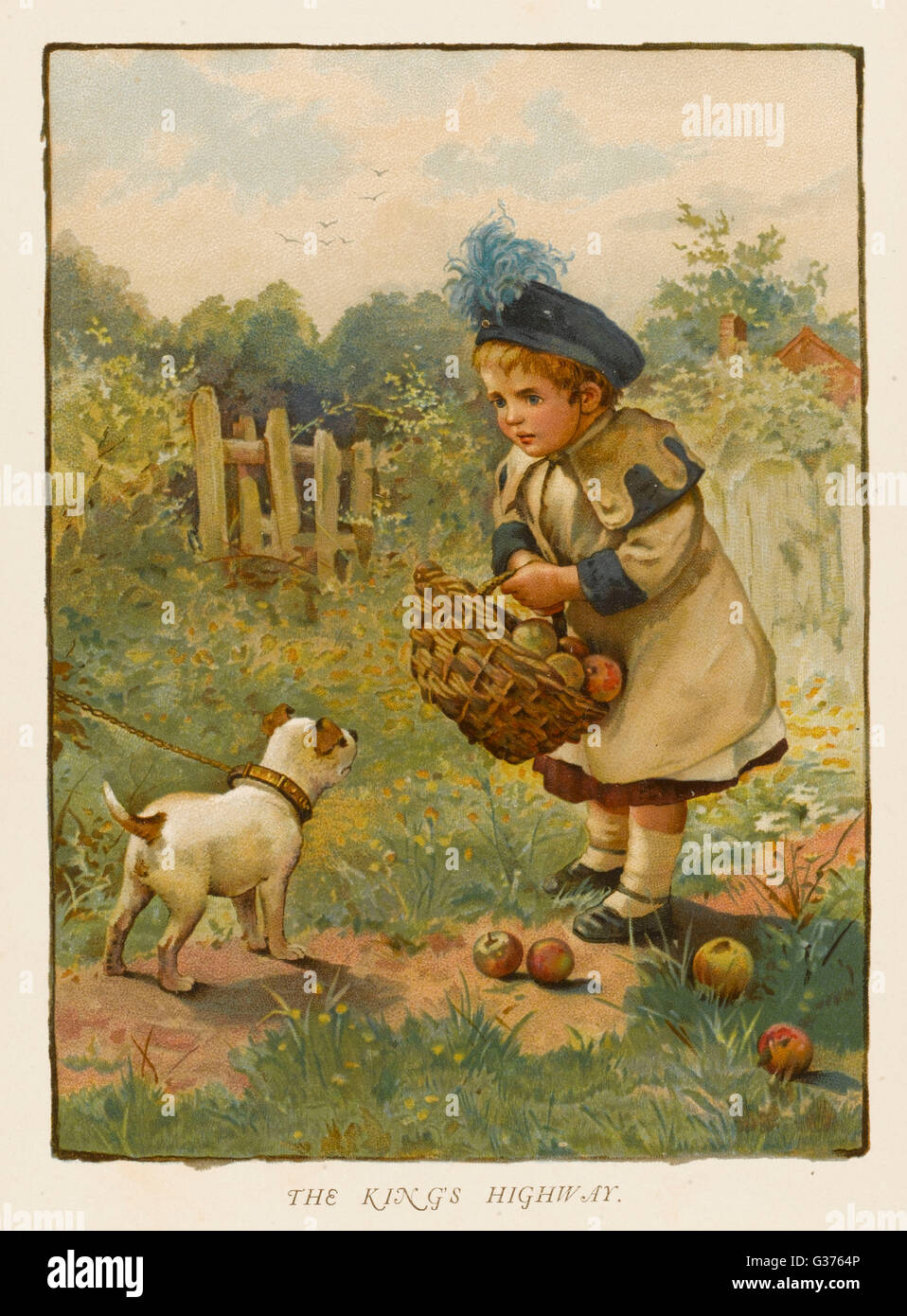 GIRL & GUARD DOG Stock Photo - Alamy