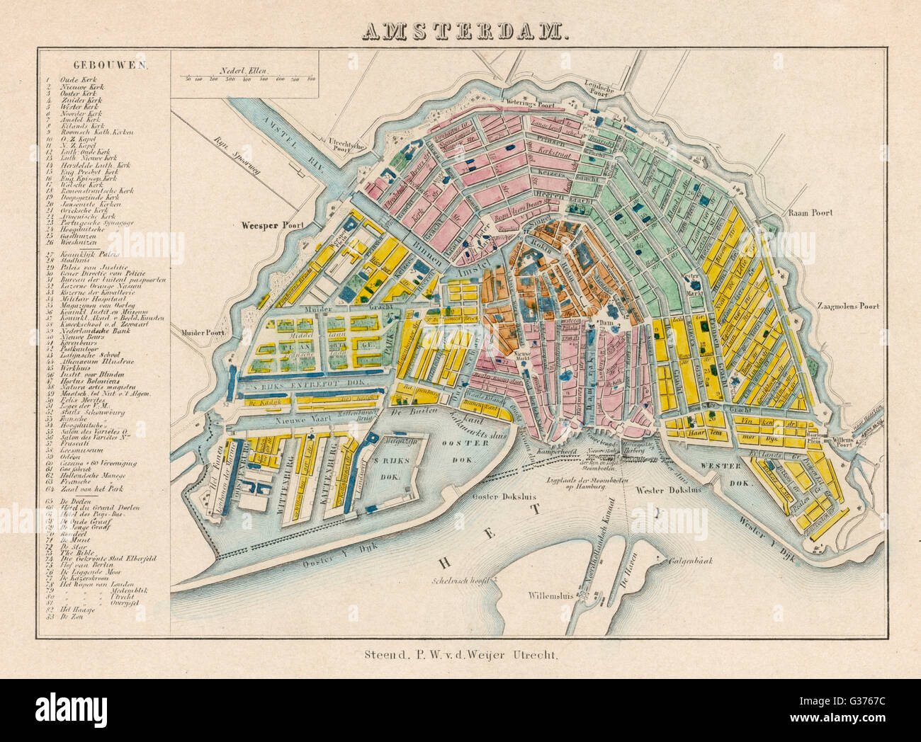 Amsterdam city plan hi-res stock photography and images - Alamy