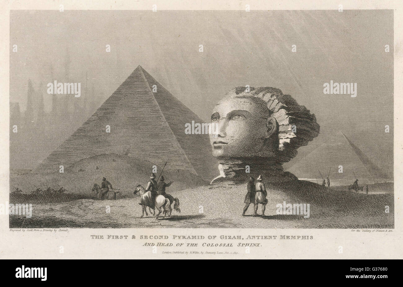 THE SPHINX IN 1813 Stock Photo - Alamy