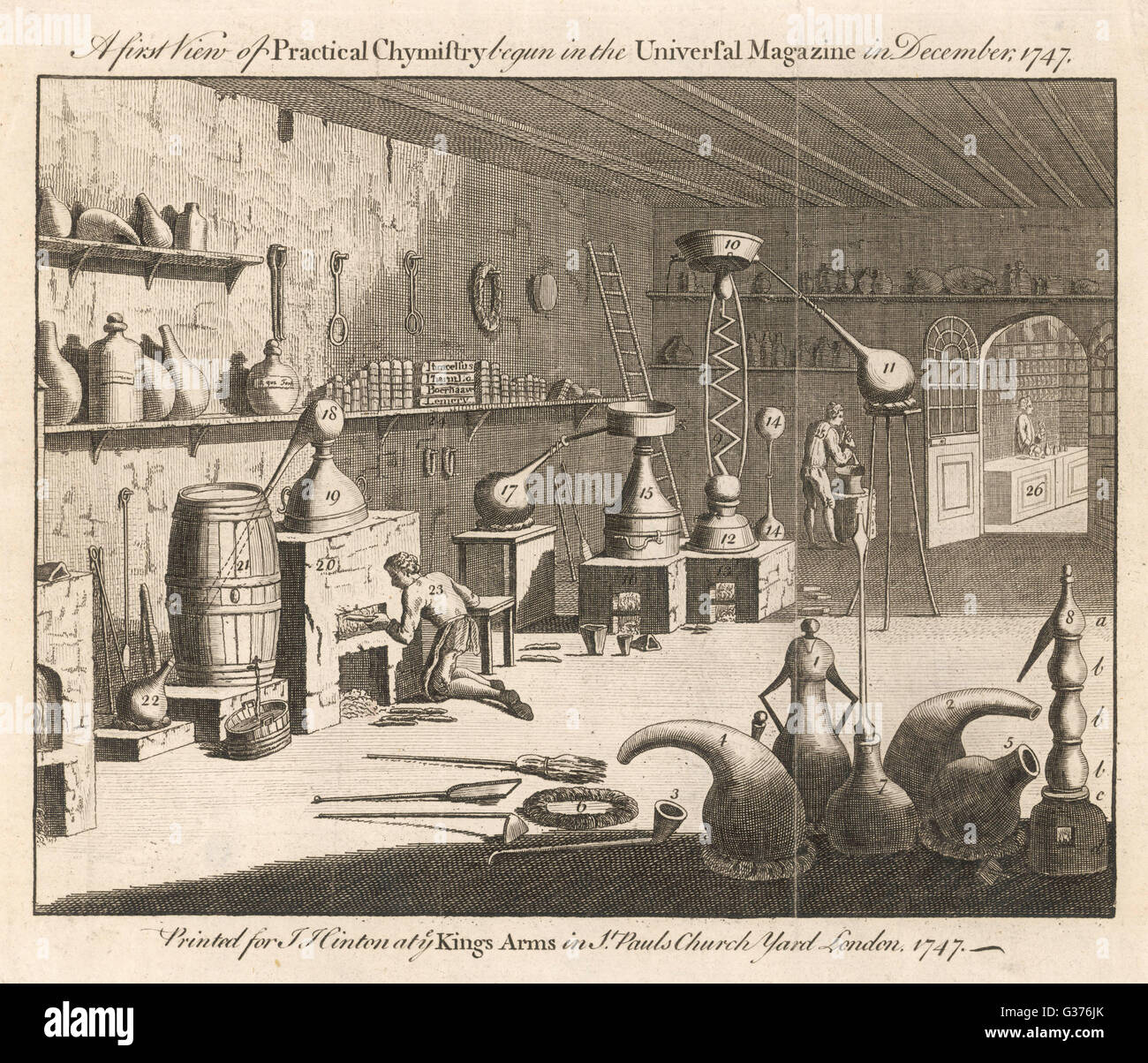 18th century Laboratory Stock Photo - Alamy
