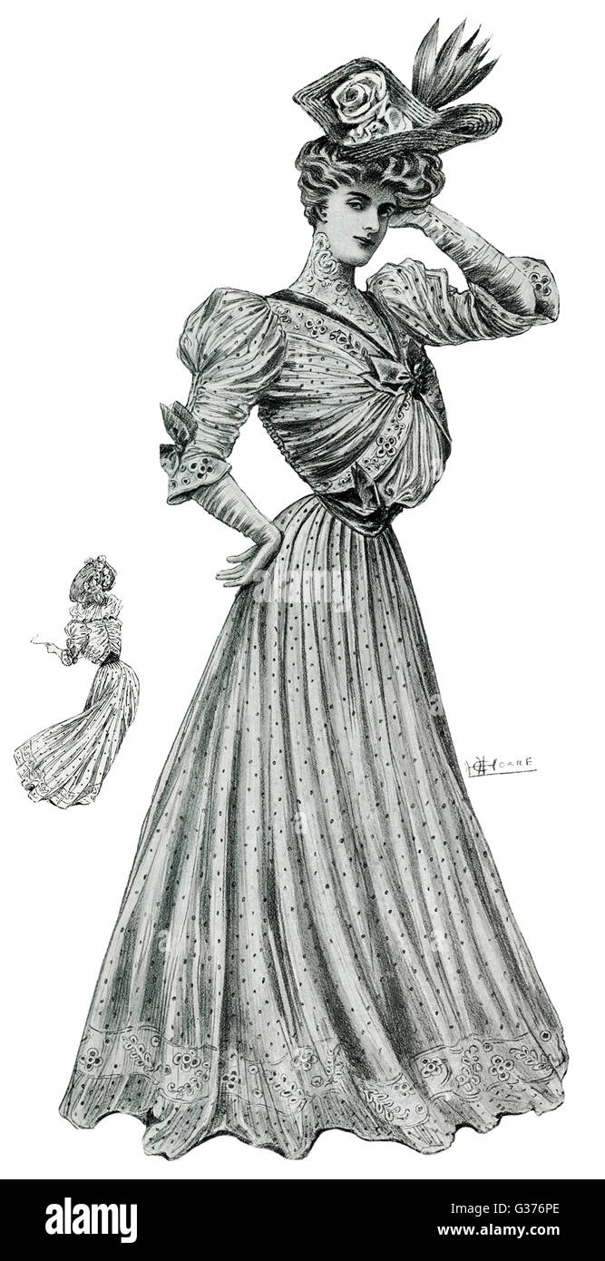 Fashionable woman 1905 Stock Photo - Alamy