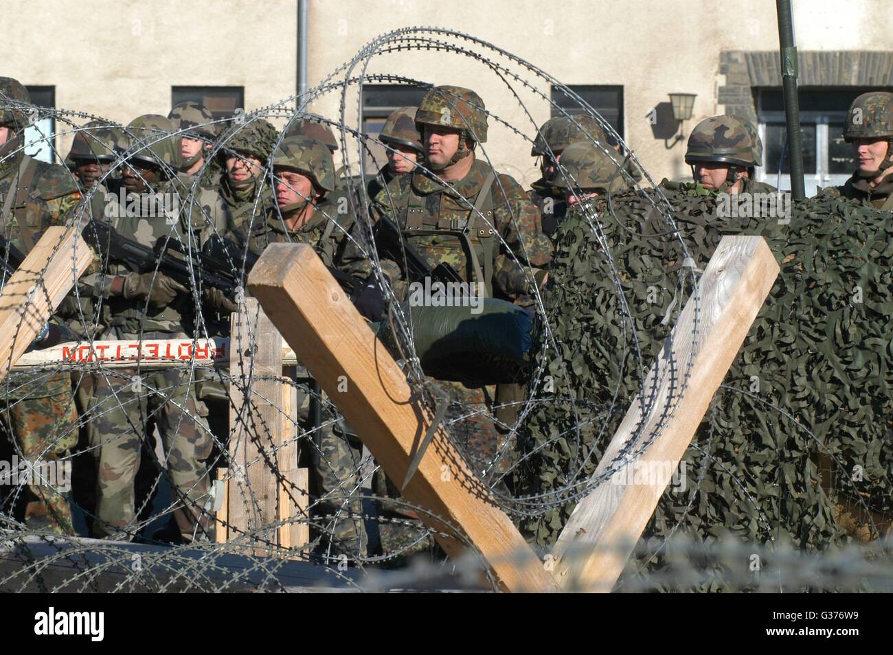 Eurocorps, European multinational army corps, mixed Spanish and French ...