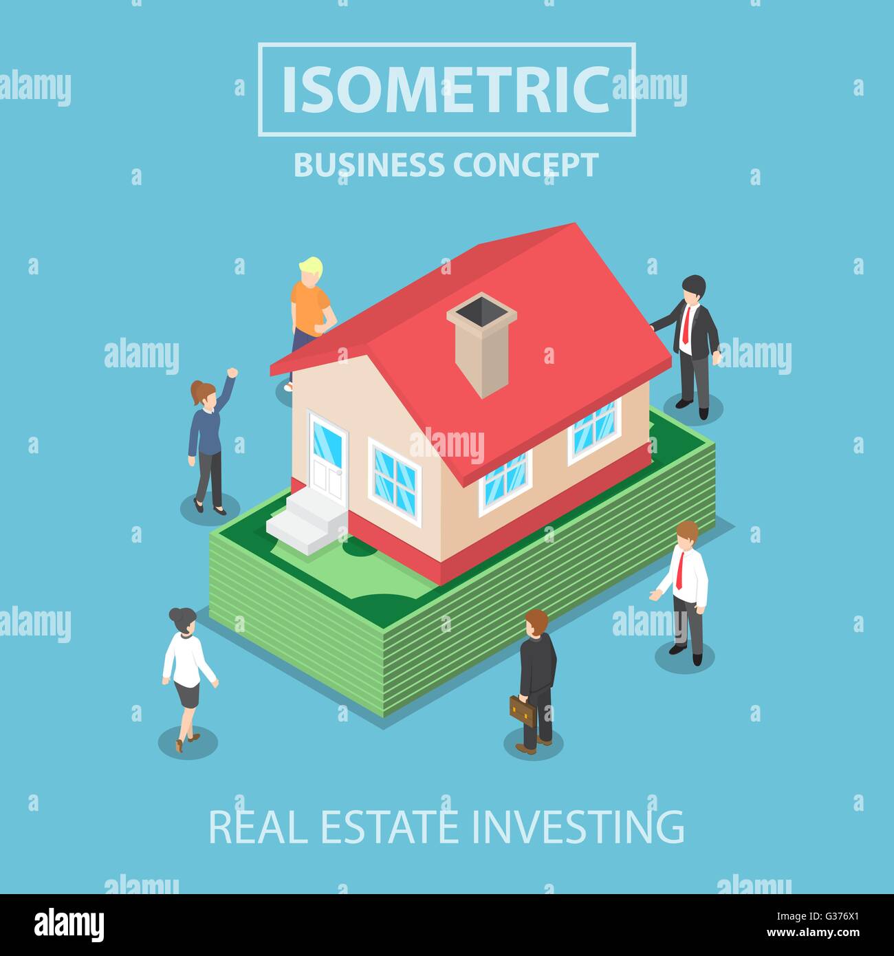 Real estate on mobile Stock Vector Images - Alamy