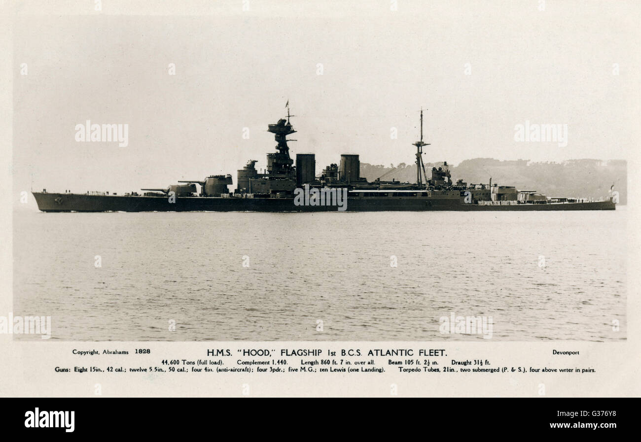 Hms hood hi-res stock photography and images - Alamy