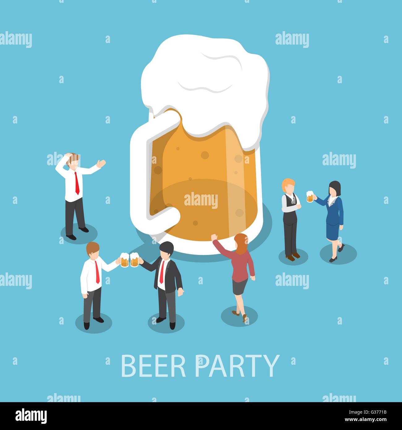Business talking party Stock Vector Images - Alamy