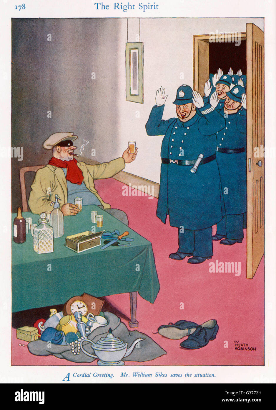 The Right Spirit by William Heath Robinson Stock Photo - Alamy