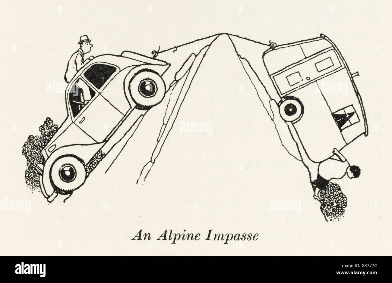 An Alpine Impasse - W H Robinson Stock Photo - Alamy