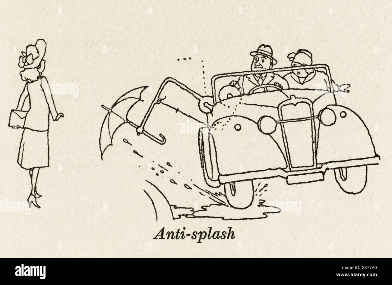 Car splash pedestrian hi-res stock photography and images - Alamy