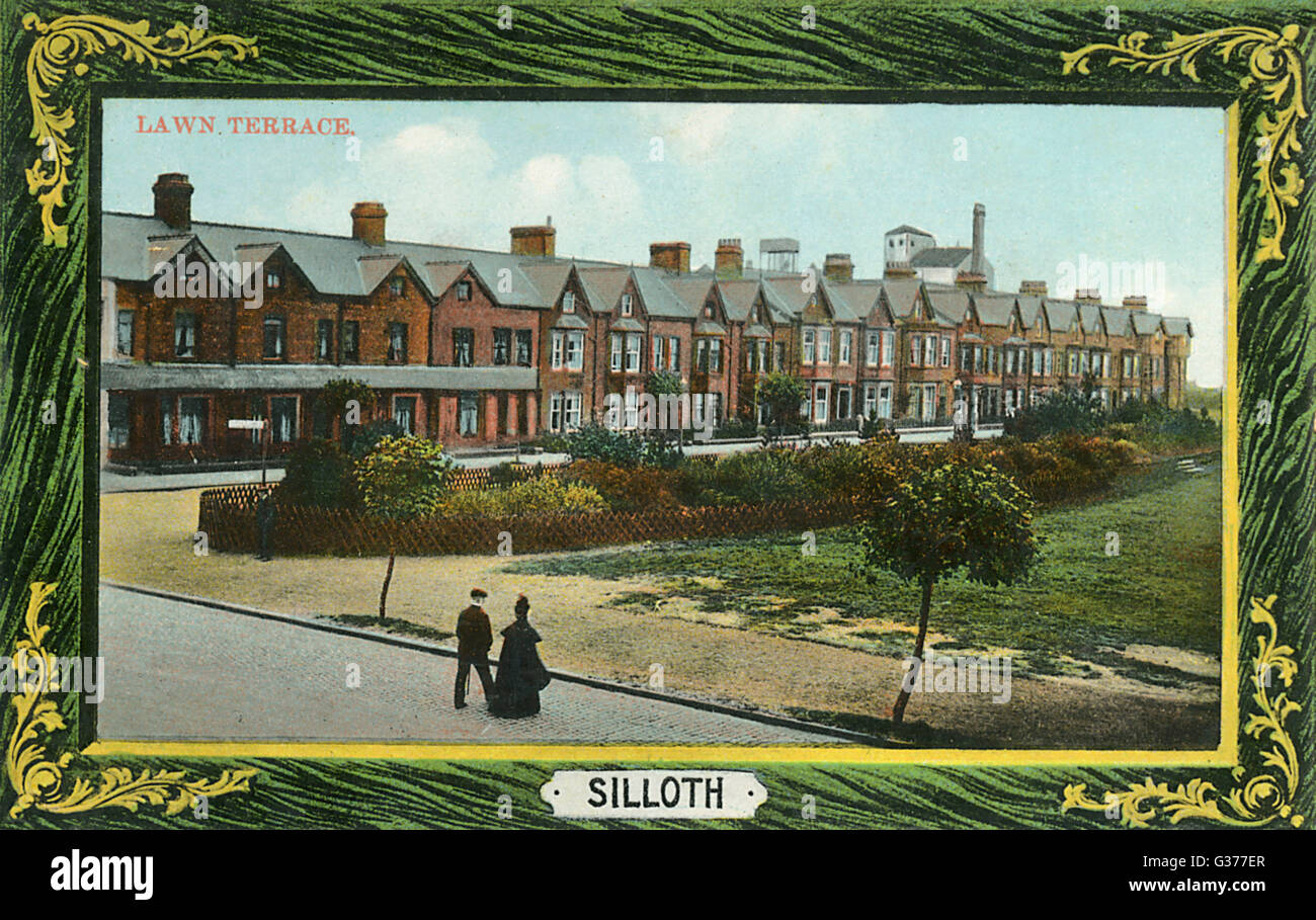 Lawn Terrace, Silloth, Cumbria Stock Photo - Alamy