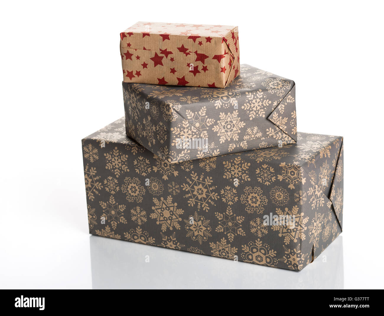 gift box, Gift box with tag on white background Stock Photo - Alamy