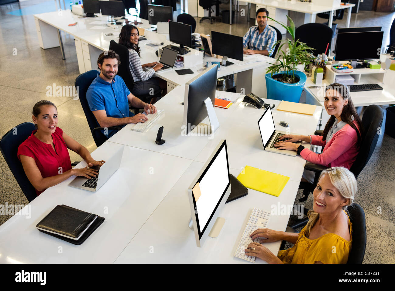 Business people working documents table hi-res stock photography and ...