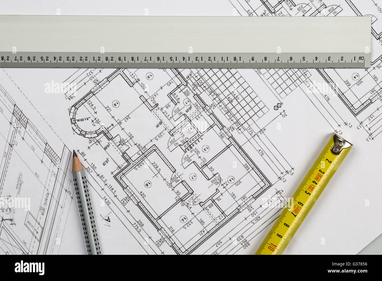 architecture building calculator concept construction cost Stock Photo ...