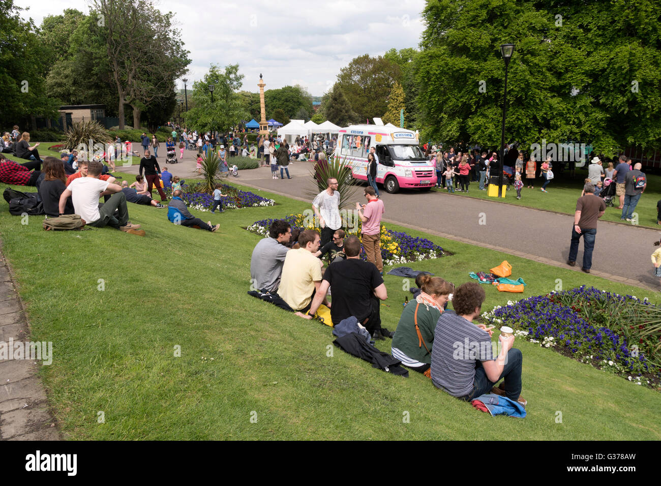 Afternoon gala and funfair in Weston Park Sheffield South Yorkshire ...