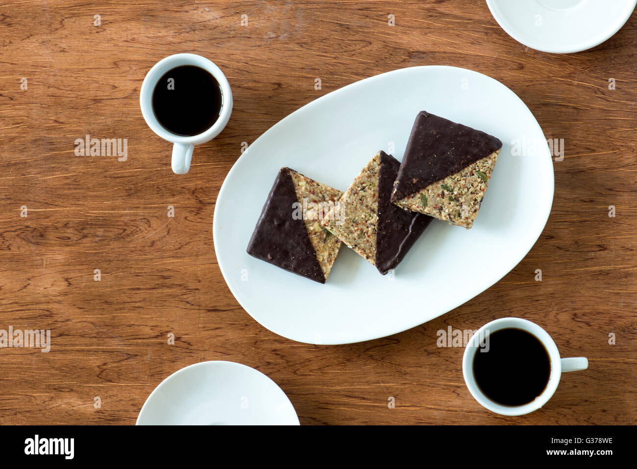 simple coffee break snack Stock Photo - Alamy