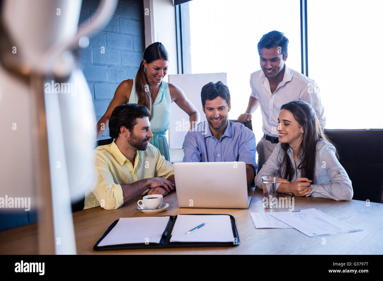 Group adult hipsters coworkers hi-res stock photography and images - Alamy