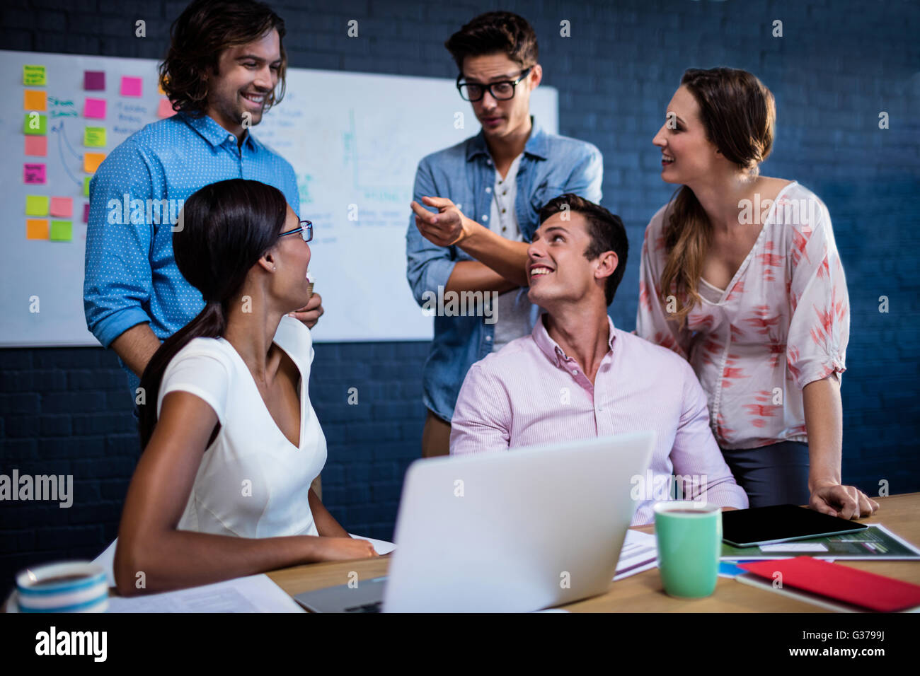 Group adult hipsters coworkers hi-res stock photography and images - Alamy