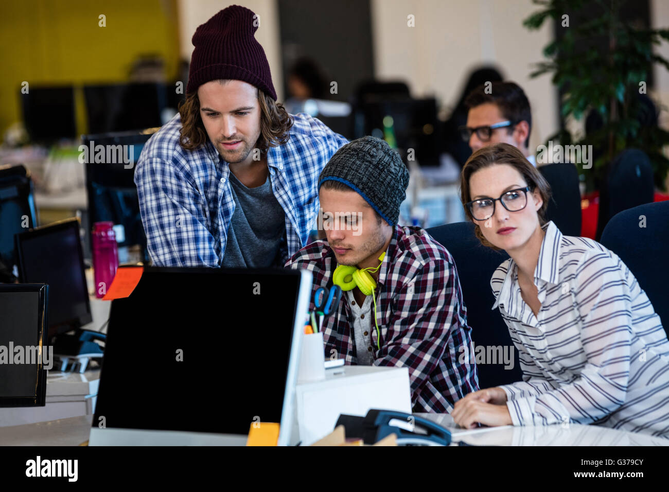 Team designers coworking in office hi-res stock photography and images ...