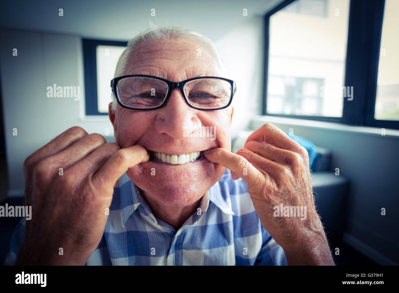 Elderly funny face hi-res stock photography and images - Alamy