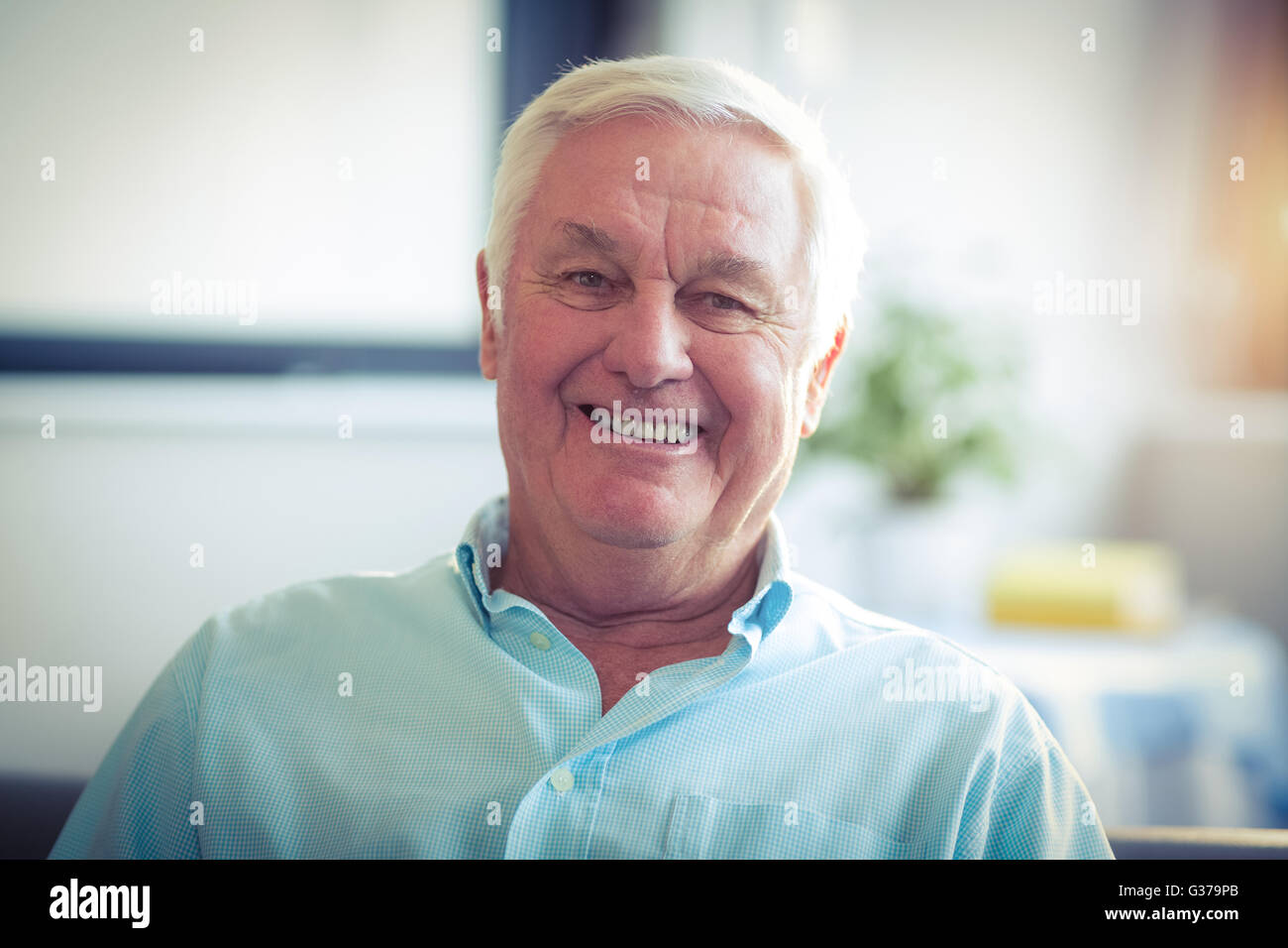 Portrait of happy senior man Stock Photo - Alamy