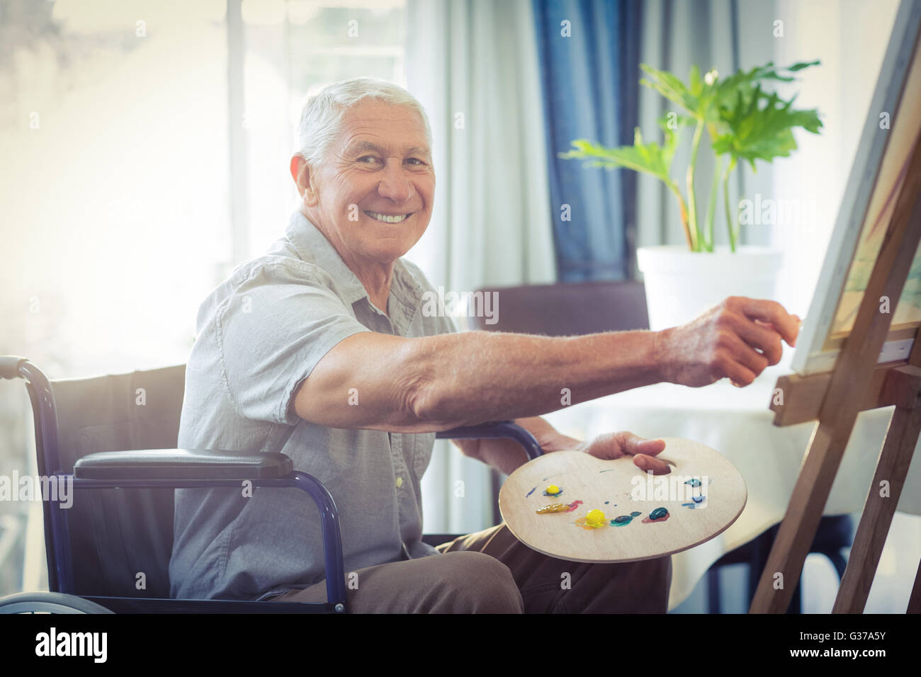 Disability happy home hi-res stock photography and images - Alamy