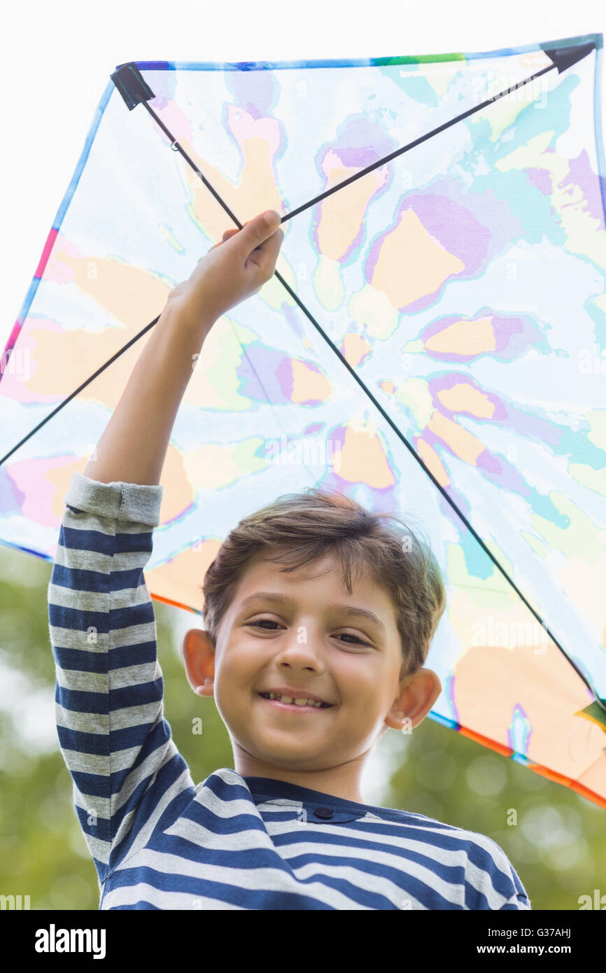 Boy looking at kite hi-res stock photography and images - Alamy