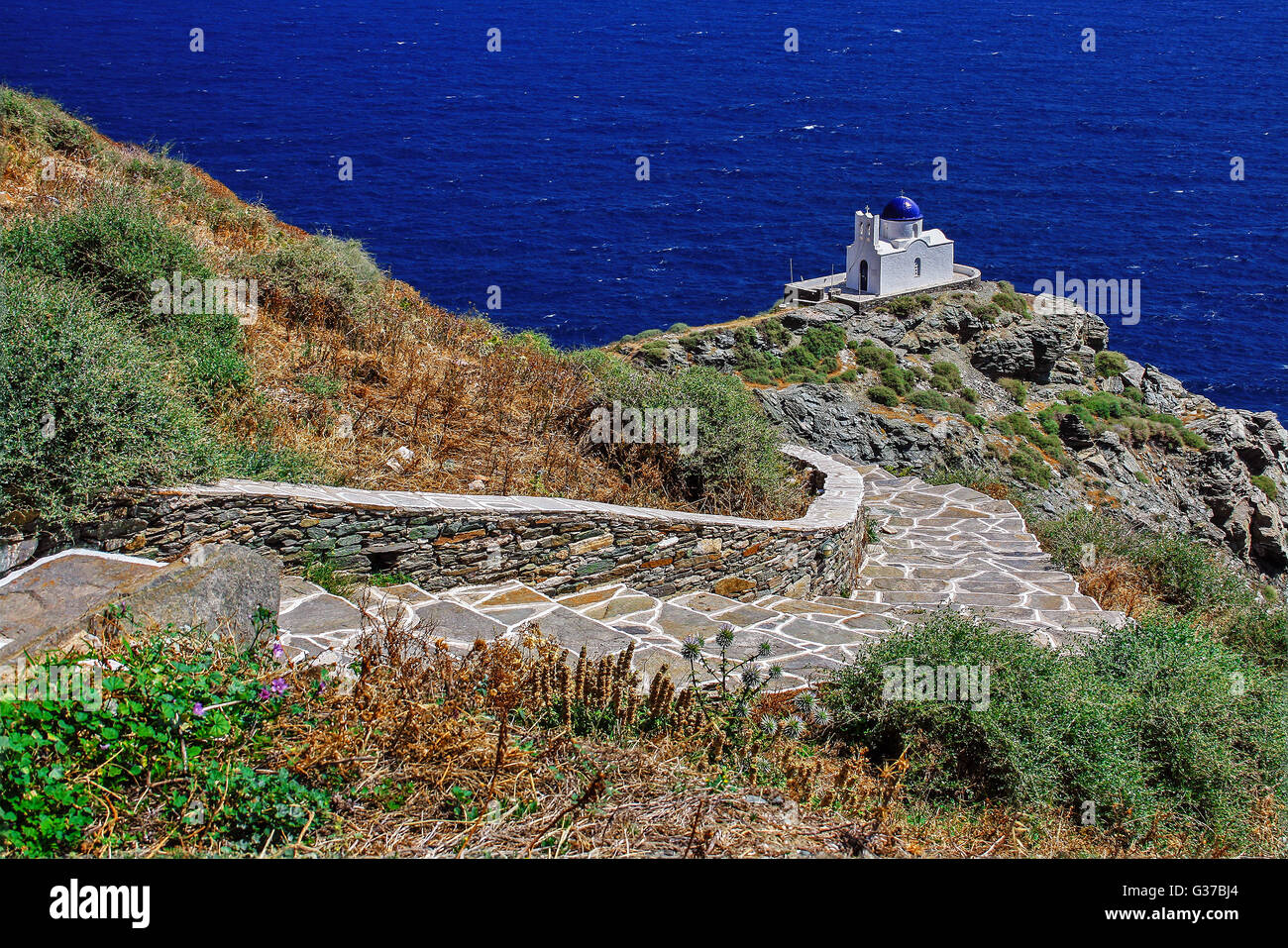 Sifnos island view, Greece, Europe Stock Photo - Alamy