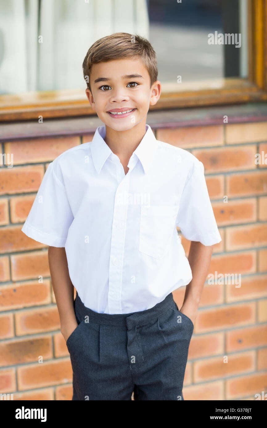 Boy standing with hands in pocket hi-res stock photography and images ...