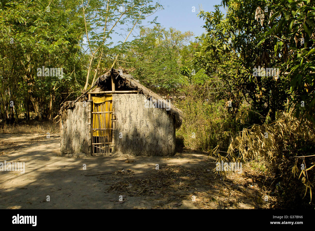 Houses in a typical Akha village near Kengtung Also known as Myanmar ...