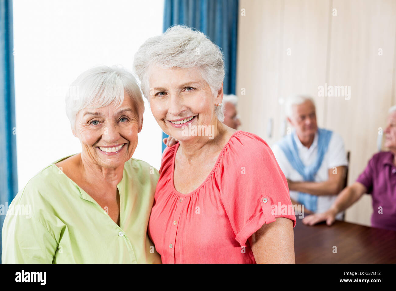Friendly elderly women hi-res stock photography and images - Alamy