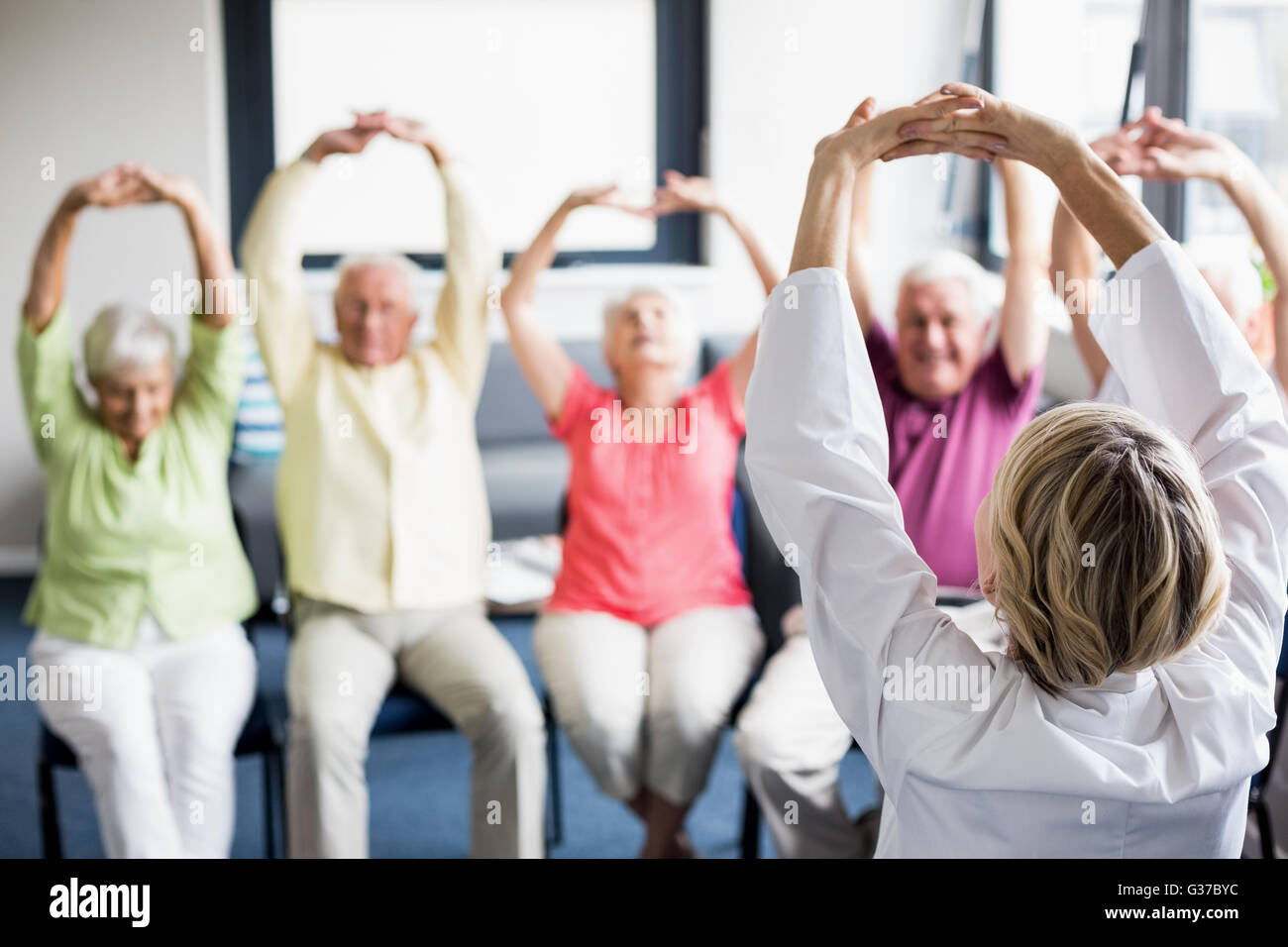 Exercises his arms hi-res stock photography and images - Alamy