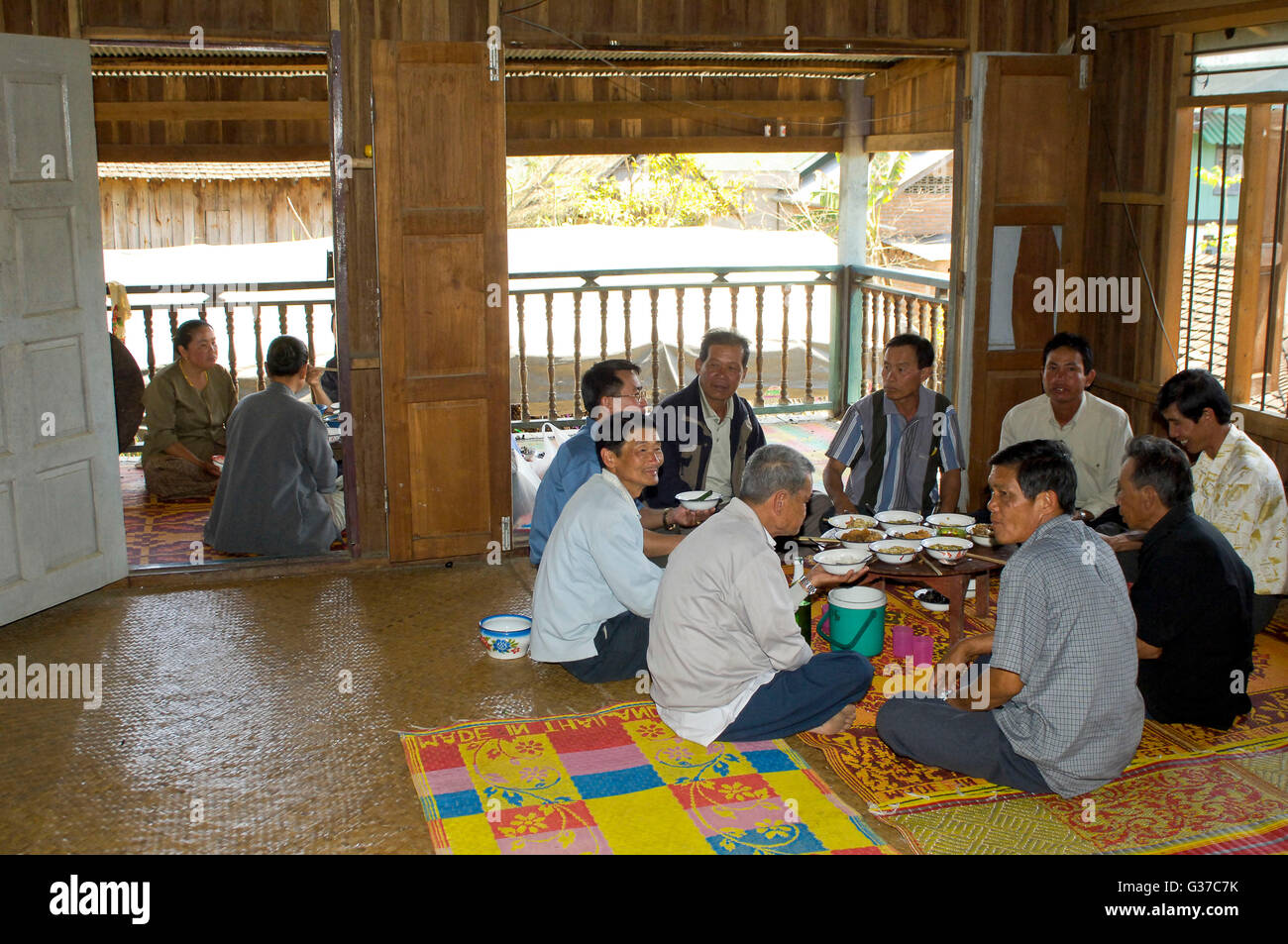 Asia, Myanmar, Burma, Kengtung, Shan state, marriage celebrated at home ...