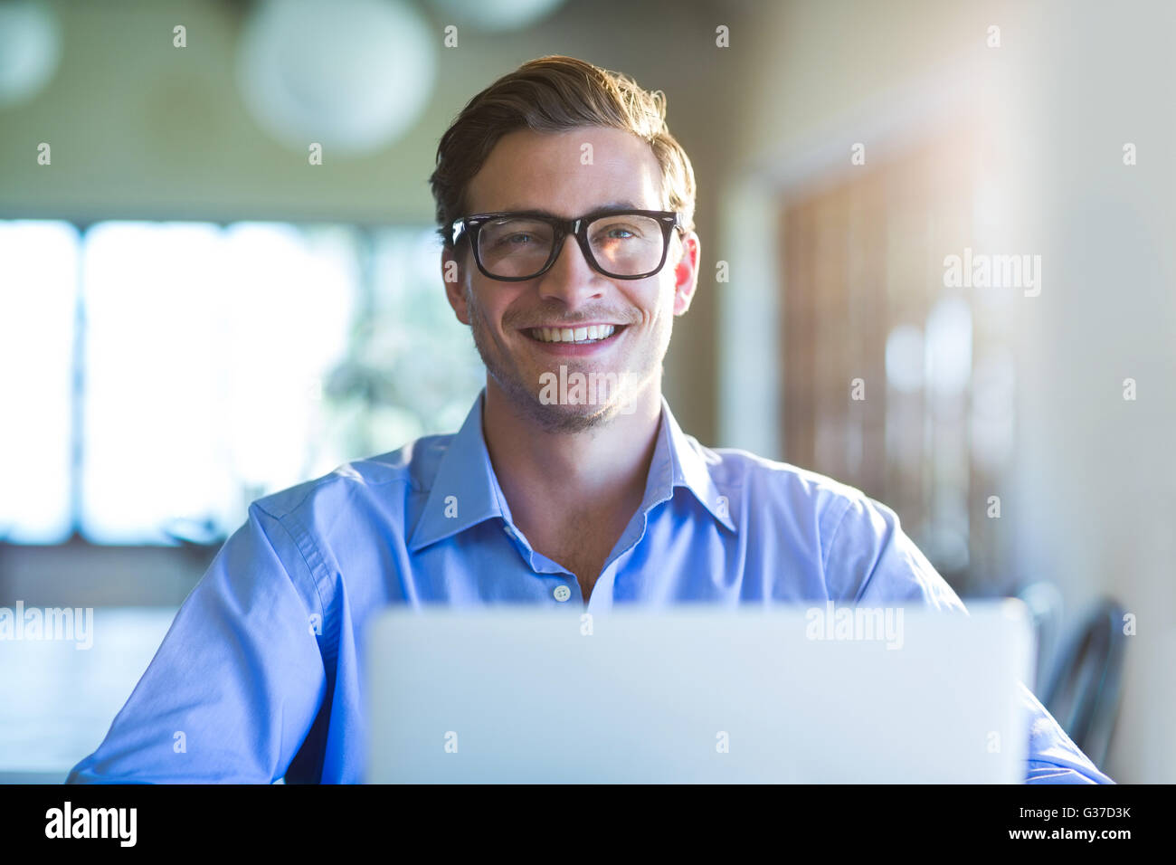 Portrait happy man blond hi-res stock photography and images - Alamy