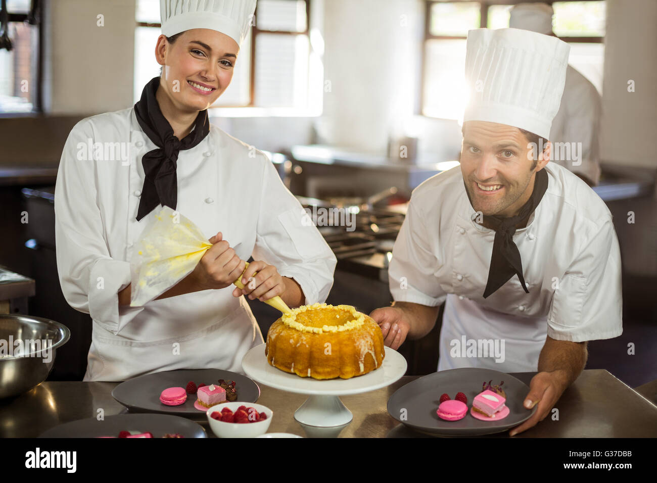 Portrait two pastry chefs hi-res stock photography and images - Alamy