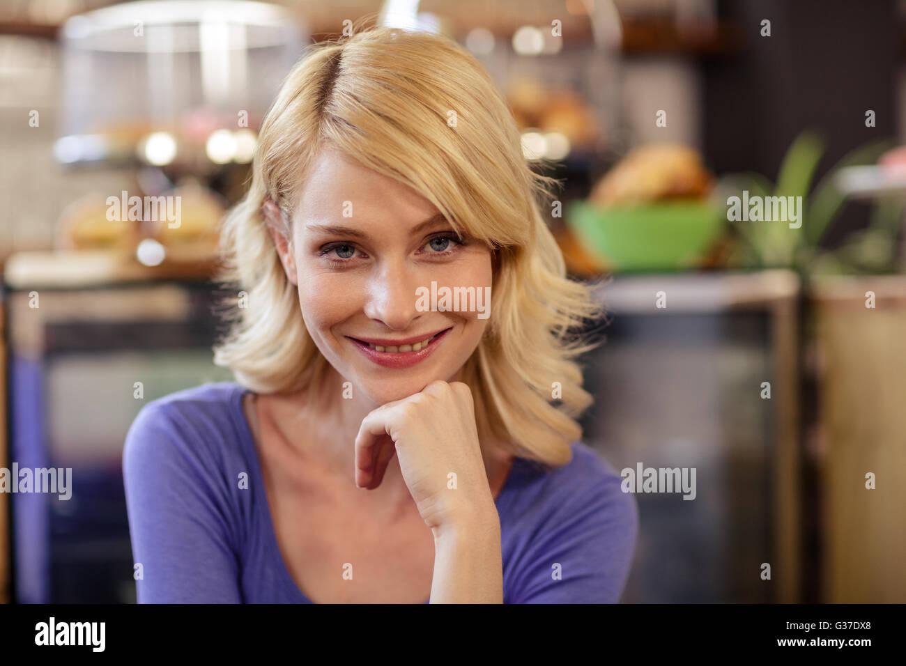 Portrait of a customer Stock Photo - Alamy