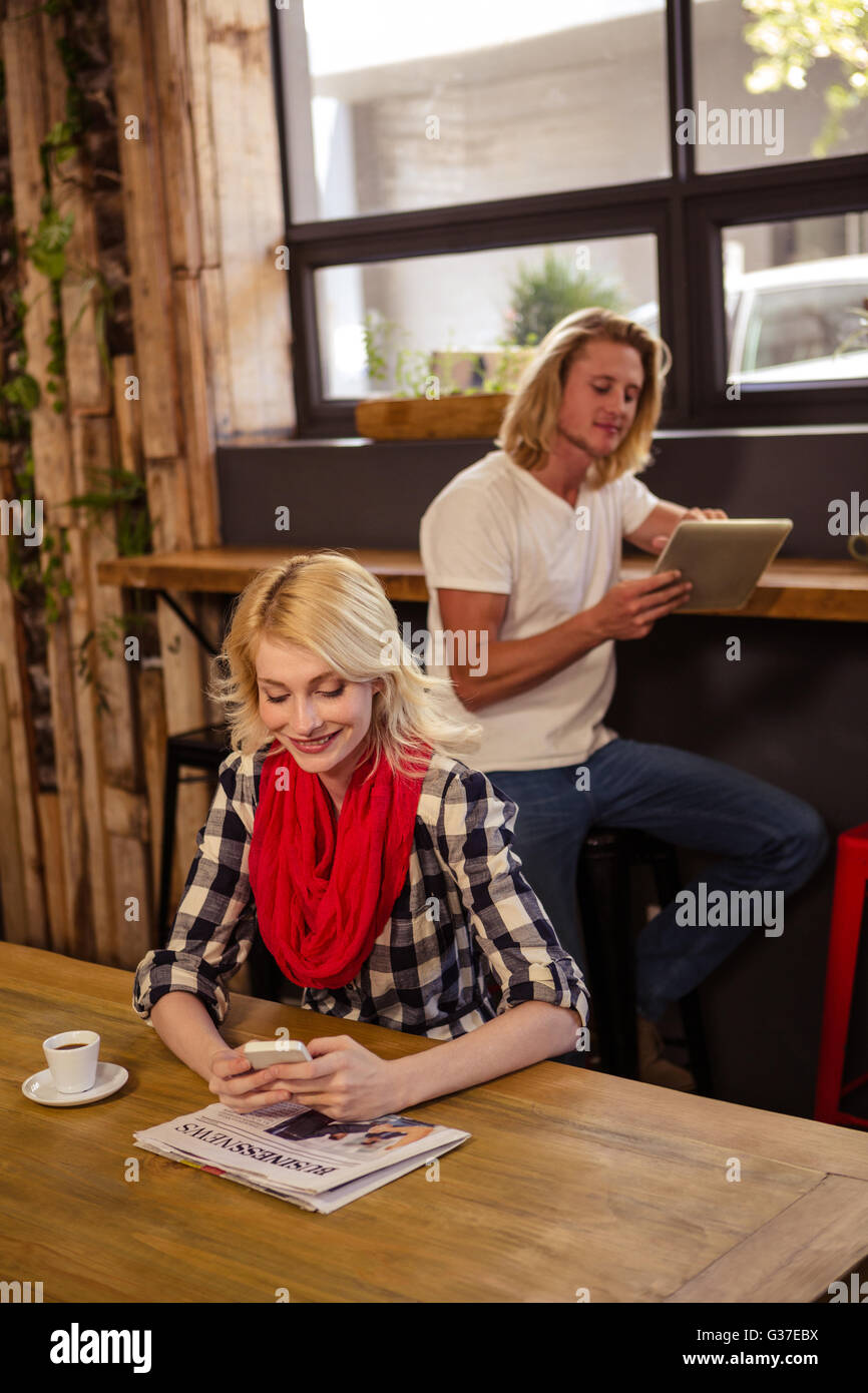 People using technology Stock Photo - Alamy