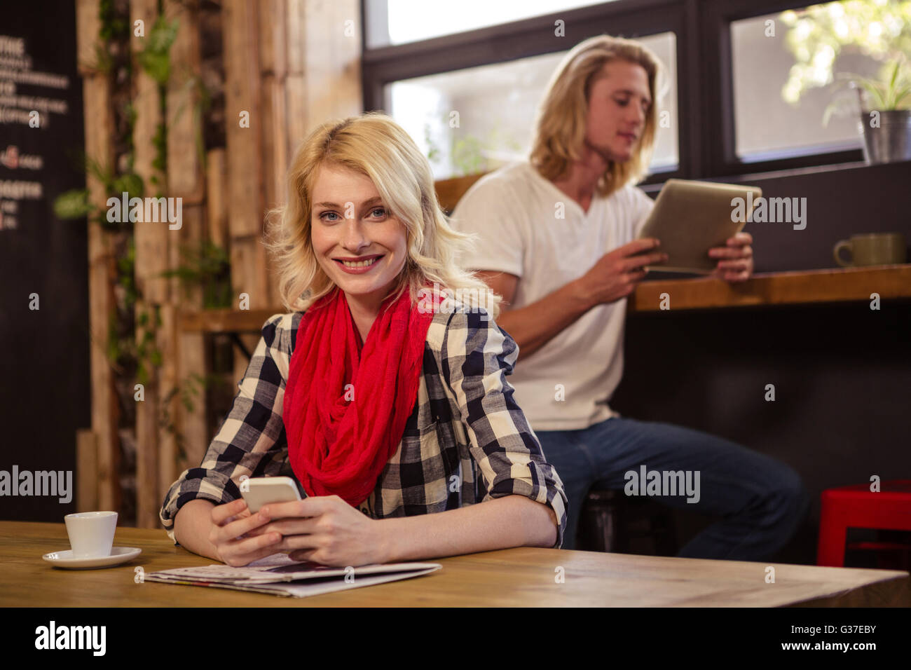 People using technology Stock Photo - Alamy