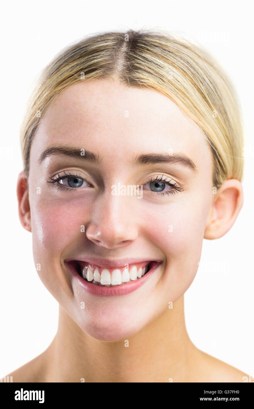 Woman makeup hairstyle posing hi-res stock photography and images - Alamy