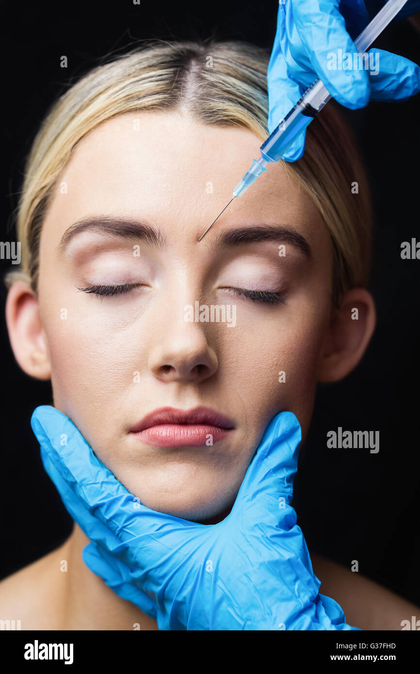 Botox injection wrinkle hi-res stock photography and images - Alamy