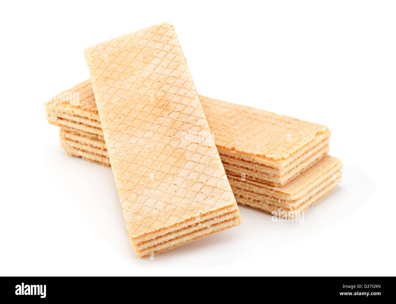 Wafers stick isolated on white background Stock Photo - Alamy