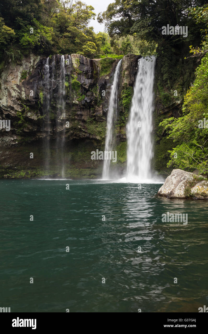 Cheonjiyeon Waterfall on Jeju Island in South Korea Stock Photo - Alamy