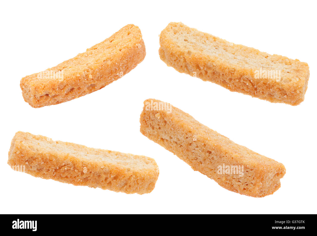 White bread crackers stick isolated on white background Stock Photo - Alamy