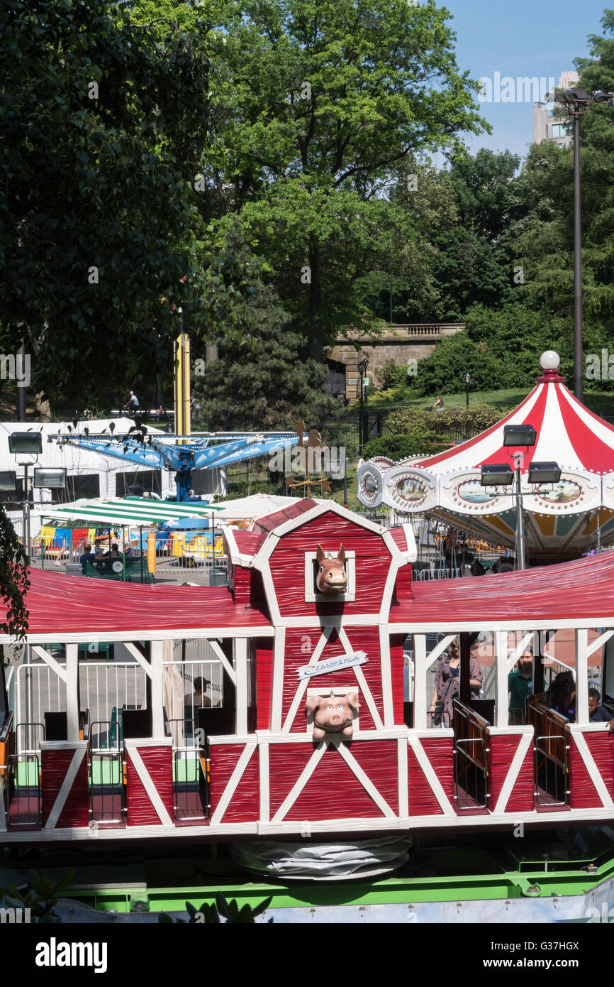Victorian gardens carnival rides in hi-res stock photography and images ...